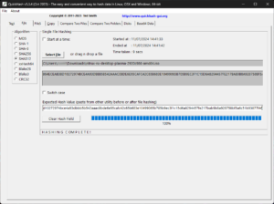 Using QuickHash-GUI (Windows) — Nitrux — #DisruptiveByDesign — Official ...